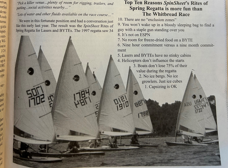 A Look Back at the SpinSheet Rites of Spring Regatta 1998