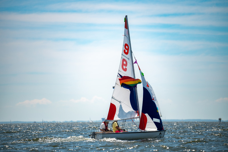 Small Sailboat Scene: Sailing With Pride