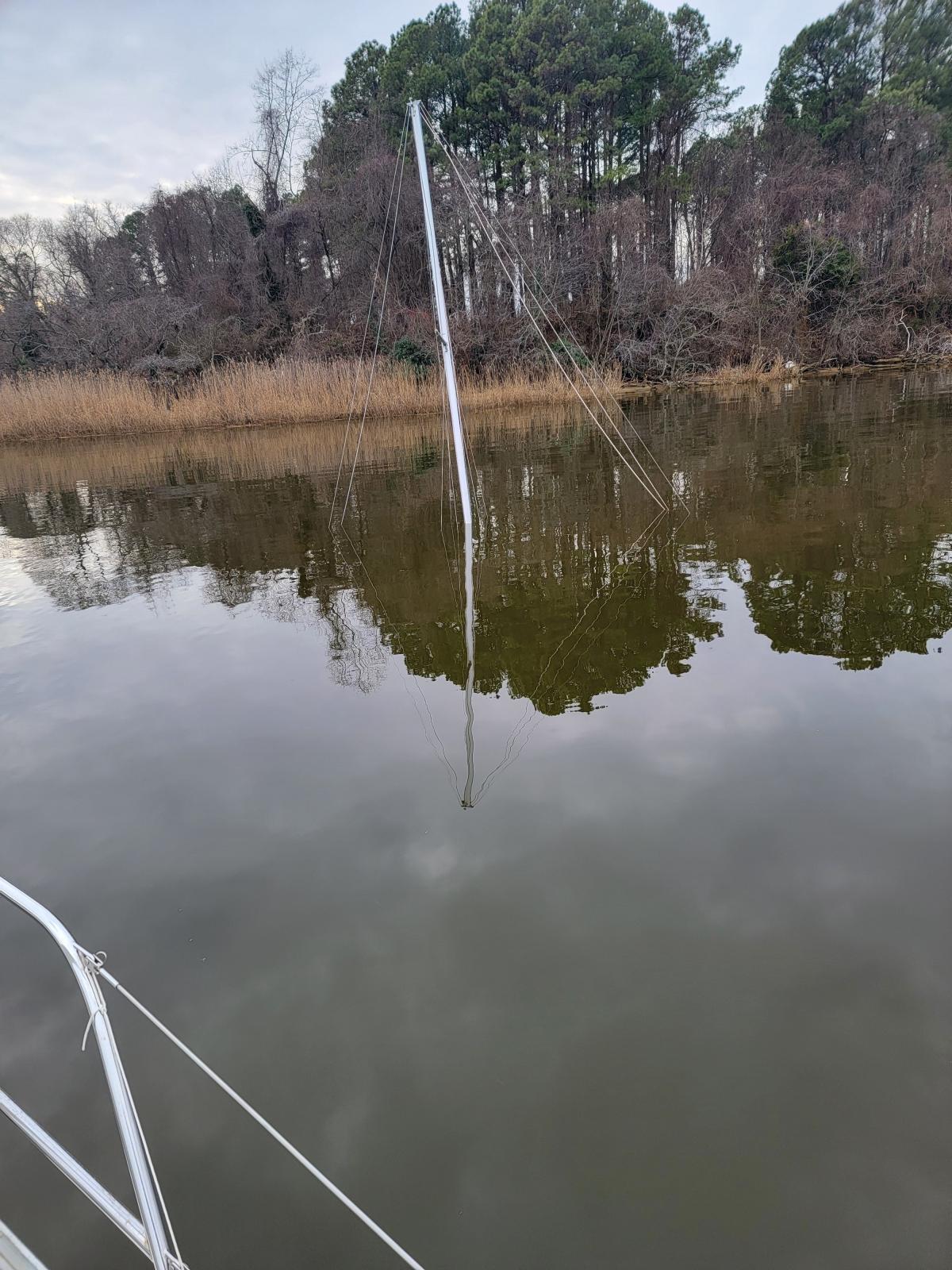 Boat sunk in Mill Creek.jpg | SpinSheet